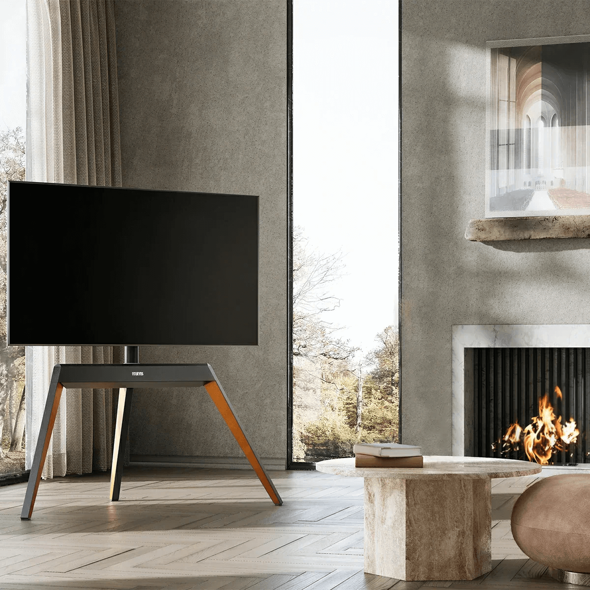 Corner TV Stands for Small Spaces – Stylish & Functional | FITUEYES