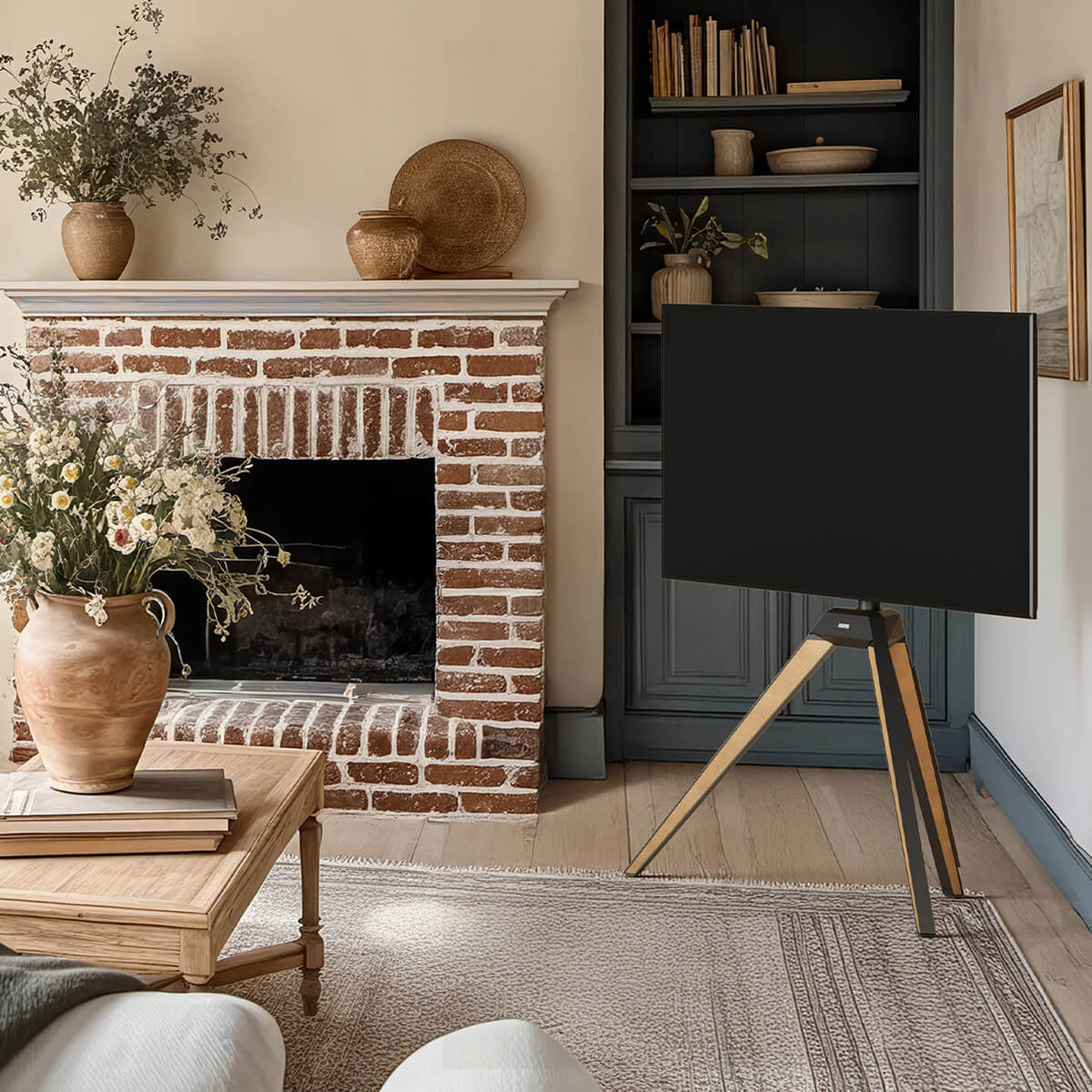 Innovative TV Stand Designs for Electric Fireplaces | FITUEYES