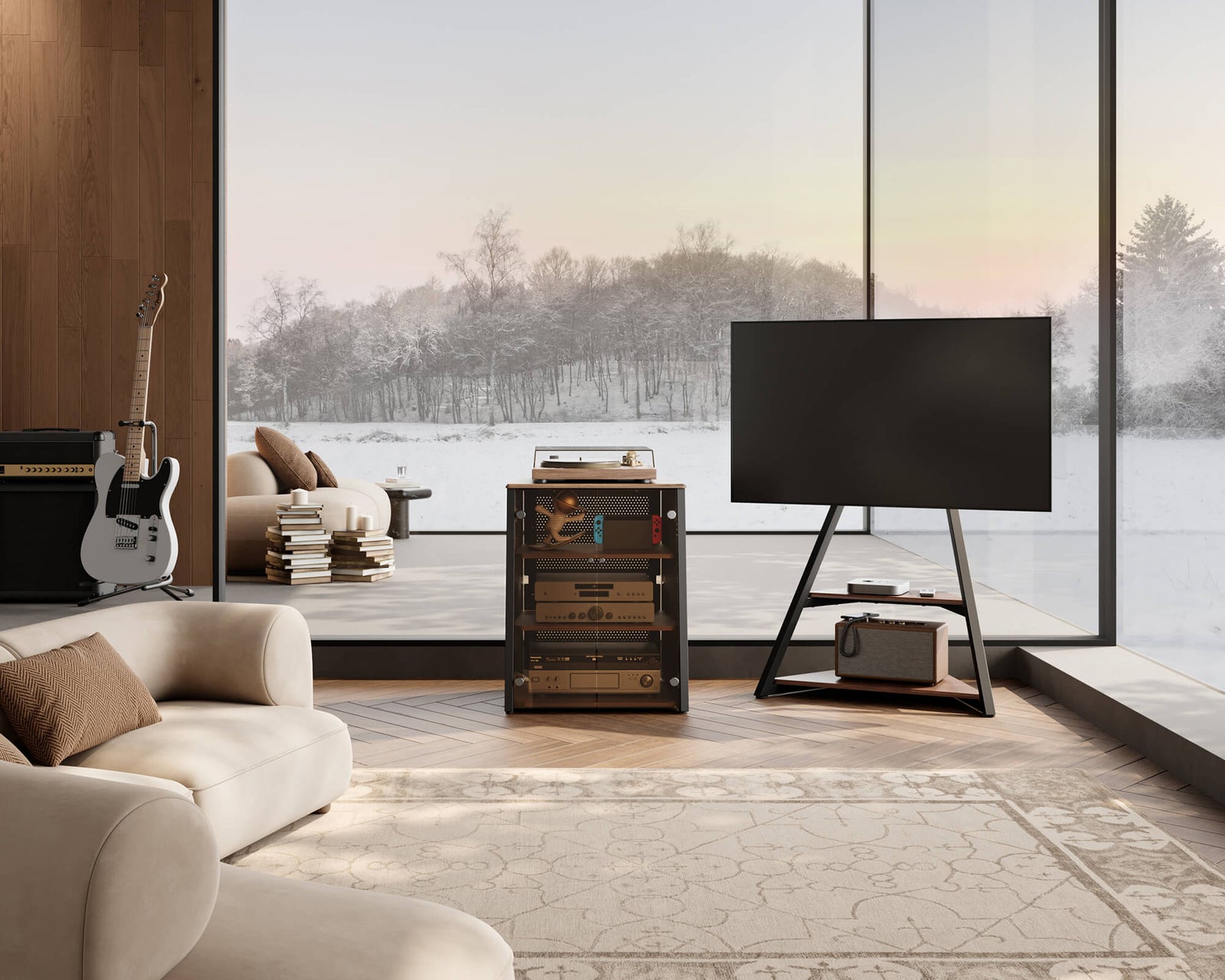 Eiffel V2 AS07 Enclosed Audio Rack | FITUEYES