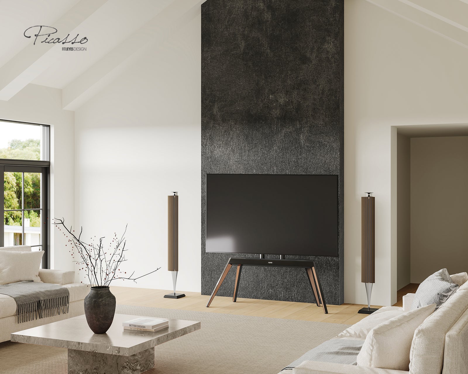 Floor Easel TV Stand FT88 | FITUEYES UK